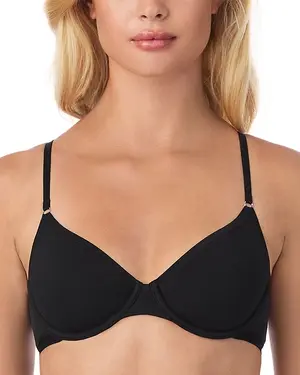 ON GOSSAMER Cabana Cotton Unlined Underwire Bra - Black