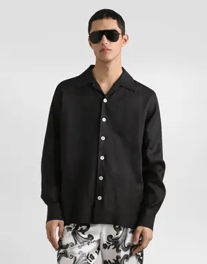 Dolce & Gabbana Hawaii Linen Canvas Shirt