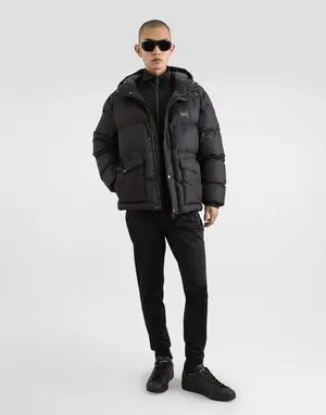Dolce & Gabbana Quilted Nylon Down Jacket - Black