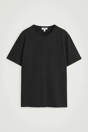 Cos Cotton Crew-neck T-shirt - Black