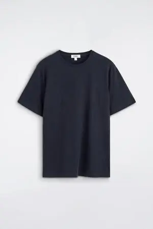 Cos Cotton Crew-neck T-shirt - Navy