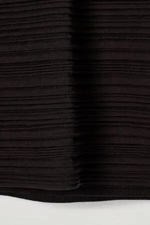 Cos Pleated Knit Mini Dress