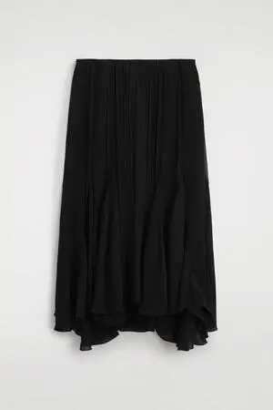 Cos Voluminous Pleated Midi Skirt