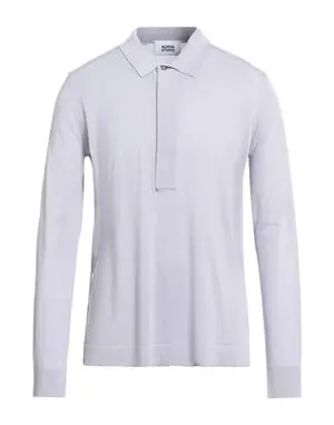 Alpha Studio Mulberry Silk And Cashmere Polo Sweater