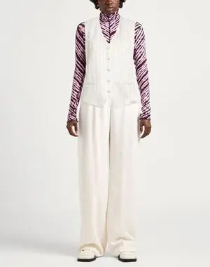 CIRCOLO 1901 Tailored Herringbone Vest - Beige