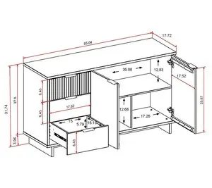 MANHATTAN Comfort Granville Sideboard