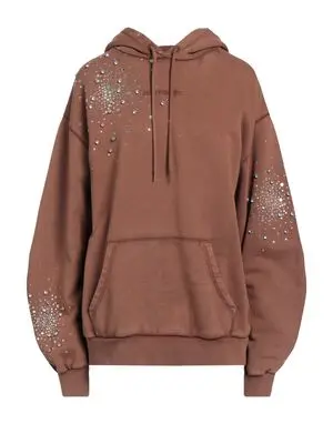 DES_PHEMMES Cotton Sweatshirt - Brown