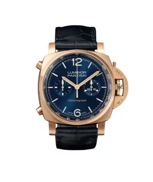 Panerai Luminor Chrono Automatic Chronograph 44mm Goldtech And Alligator Watch