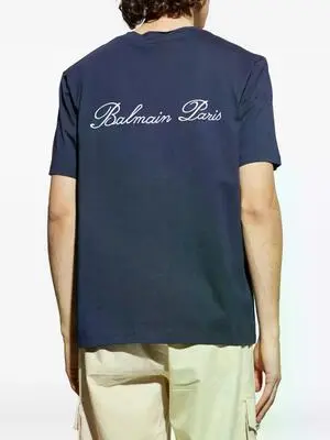 Balmain Embroidered-logo T-shirt