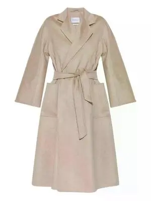 Max Mara Ludmilla Belted Wrap Coat - Neutrals