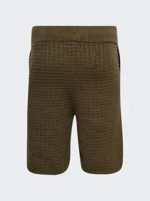 THE ELDER STATESMAN Nora Lite Check Ball Short - Green
