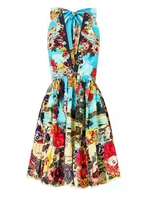 Women's Printed Halter Dresses