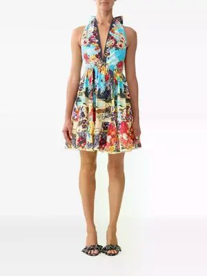 Camilla Floral-print Halter Dress