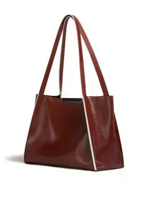 Marni Small Leather Tote Bag - Red