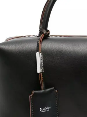 Max Mara Leather Tote Bag - Black