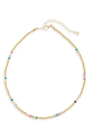 Nordstrom Beaded Necklace - Multi- Gold