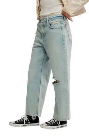 Free People Deep Trance Low-rise Boyfriend Jeans