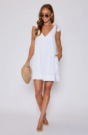 VICI Tara Tie Strap Mini Dress