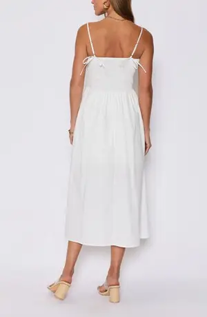 VICI Essential Smocked Cotton Midi Sundress
