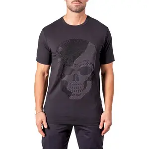 MACEOO Pixel Skull Graphic T-shirt