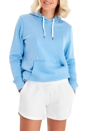 ACCOUCHEE Iconic Maternity/nursing Hoodie - Pacific Blue