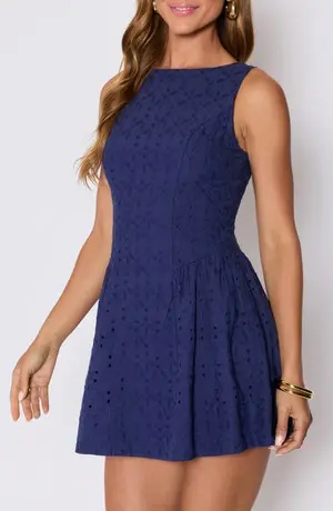 VICI Paige Eyelet Mini Dress