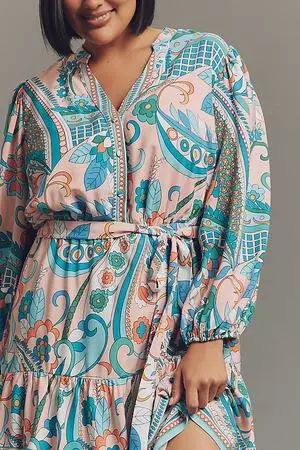 Adrianna Papell Plus Printed Mini Dress