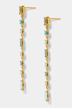 Nadri Cabarete Multi Linear Earrings