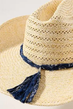 San Diego Hat Annie Woven Straw Rancher - Sand