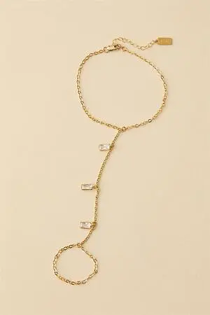 SET & STONES Aspen Hand Chain - Gold