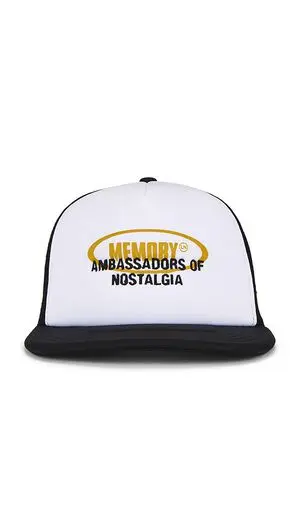 MEMORY LANE Oval Text Trucker Cap