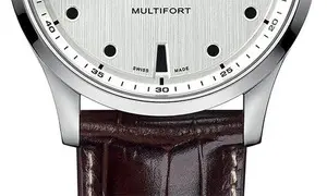 MIDO Multifort Leather Strap Watch