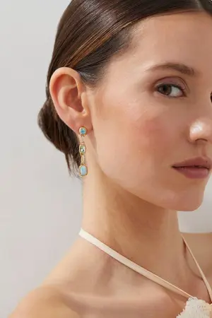 Nadri Cabarete Triple Drop Earrings