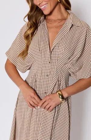 VICI Gingham Shirtdress