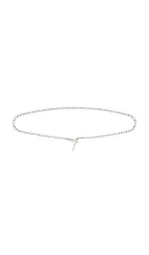 PETIT MOMENTS Snake Chain Belt - Metallic Silver