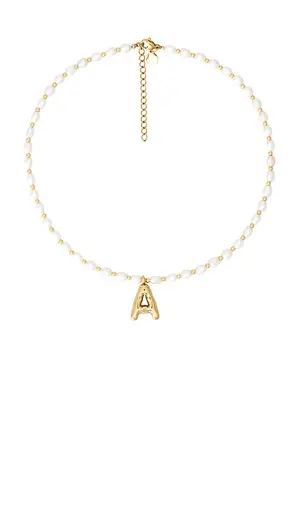 PETIT MOMENTS Dainty Ren Bubble Initial Necklace