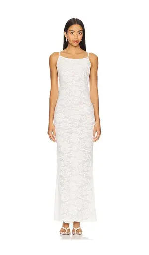 Superdown Conchita Floral Lace Maxi Dress