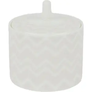 Missoni Zigzag Sugar Bowl - White