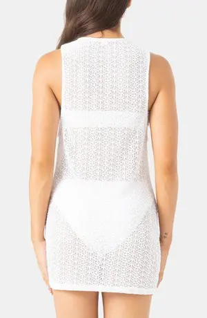 Roxy Open Stich Cover-up Minidress - White
