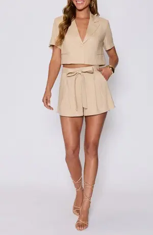 VICI Tailored Tie Waist Shorts