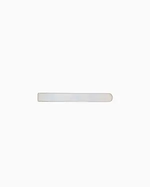 Giorgio Armani Sterling Silver Tie Bar - White