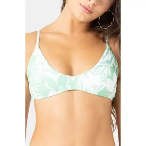Roxy Oceanside Athletics Triangle Bikini Top - Seafoam