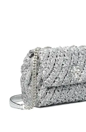 Tory Burch Kira Metallic Chevron Convertible Shoulder Bag