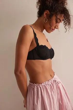 Free People Midweek Balconette Bra - Black
