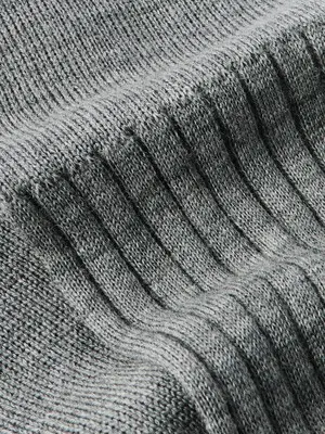 Brunello Cucinelli Ribbed Wool And Cashmere-blend Socks - Gray