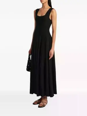 Khaite Jodie Sleeveless Square-neck Dress - Black