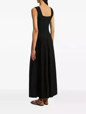 Khaite Jodie Sleeveless Square-neck Dress - Black