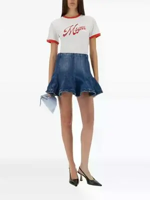 MSGM Logo-print T-shirt With Contrast Trim