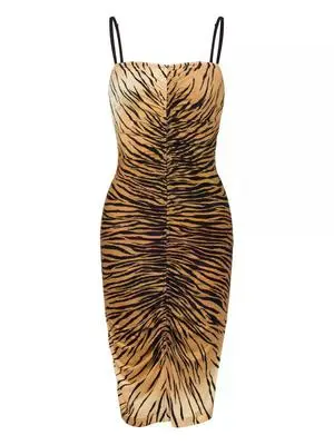 Moschino Zebra-print Midi Dress