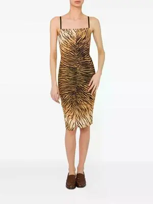 Moschino Zebra-print Midi Dress